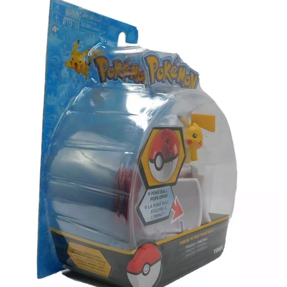 TOMY | Toys | Pokemon Pikachu Poke Ball Throw N Pop Poke Ball | Poshmark